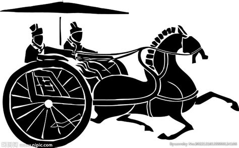 古代辕车ai 线框