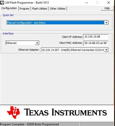 Tm4c1294ncpdt Lm Flash Programmer Stuck Attempting To Connect Arm Based Microcontrollers