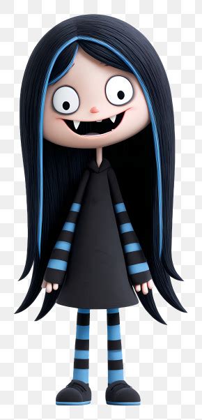 Goth Girl With Blue Highlights Png Images Download Free Goth Girl With