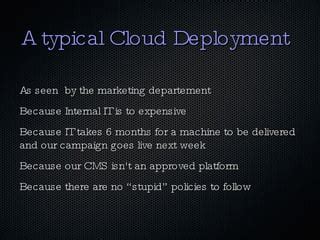 Why Your Cloud Needs A Sysadmin ODP Cloud Computing Internet