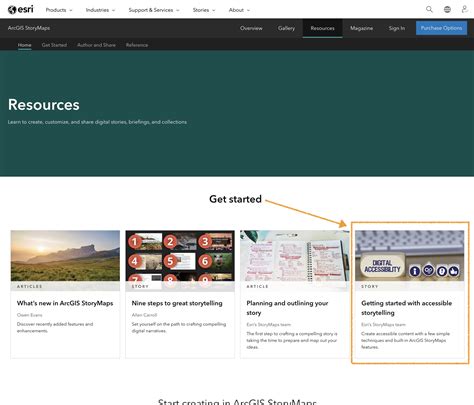 solved accessibility in storymaps esri community