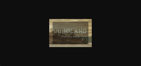 Jungland Outline Extra Bold Font Font Canyon