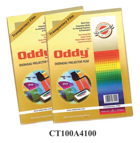 Oddy Ct100a4100 Transparency Overhead Projector Film At ₹ 240 Pack In