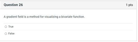 Solved A Gradient Field Is A Method For Visualizing A