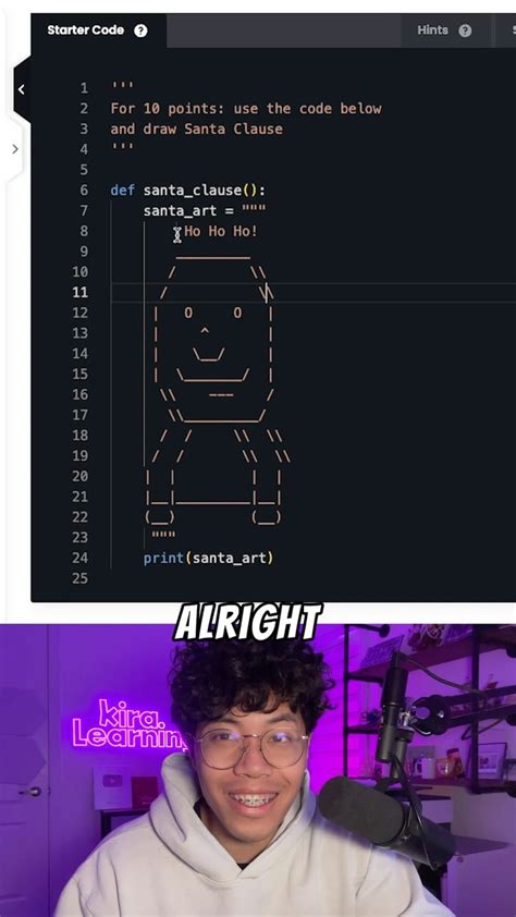 Kira Learning Ai Draws Santa Claus🎅🏻🎄 Computerscience