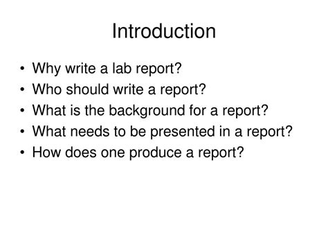 PPT Writing A Lab Report PowerPoint Presentation Free Download ID 3935785