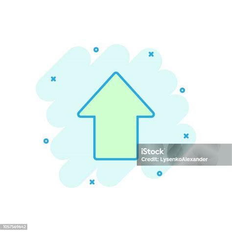 벡터 만화 스타일에서 아이콘을 화살표를 만화입니다 화살표 기호 그림 그림을 전달 합니다 커서 비즈니스 스플래시 효과 개념입니다