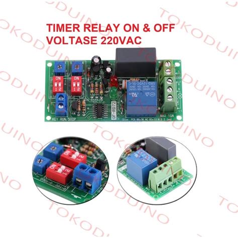 Jual Digital Timer Delay Relay On Off 220vac Otomatis Otomasi Kontrol