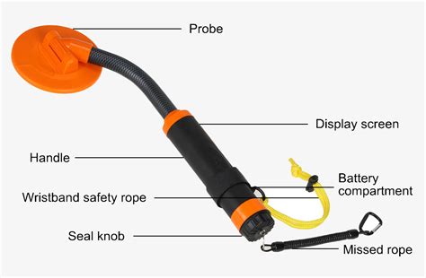 Handheld Underwater Metal Detector Cm Sensitivity Distance Sisco