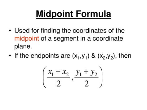 PPT Line Segments Distance And Midpoint PowerPoint Presentation ID