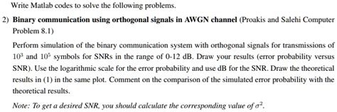 Solved Please Write Matlab Code For The Following Digital