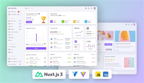 Nuxt Admin Dashboard Template Free And Pro