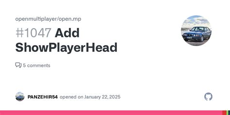 Add Showplayerhead Issue Openmultiplayer Open Mp Github