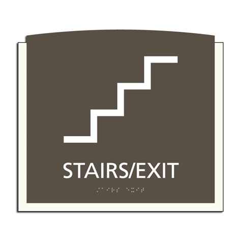 Stairs Exit Sign Rising Signs