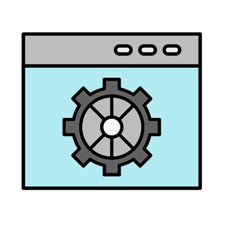 Icône De Paramètres Du Navigateur Generic Color Lineal Color