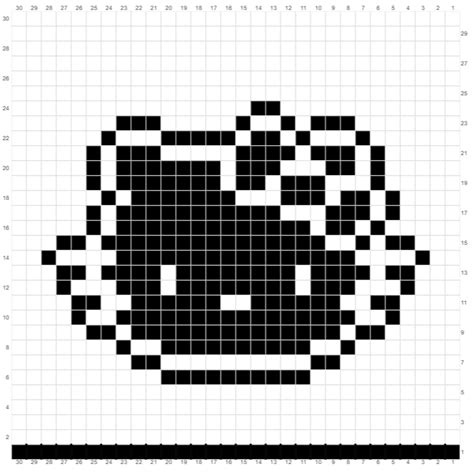 Blank Hello Kitty Graphgan Pattern