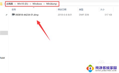 Win10蓝屏日志文件在哪里 Win10蓝屏日志dump文件存放位置在哪里 纯净系统家园