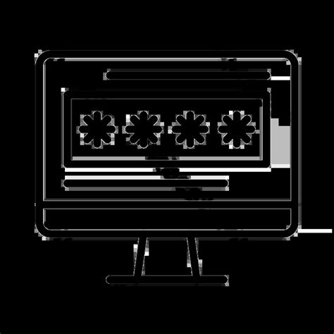 Password Icon Vector Line Png Images Ai Free Download Pikbest