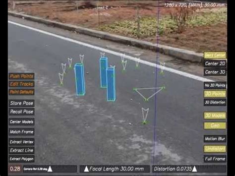 3D Equalizer tracking - YouTube