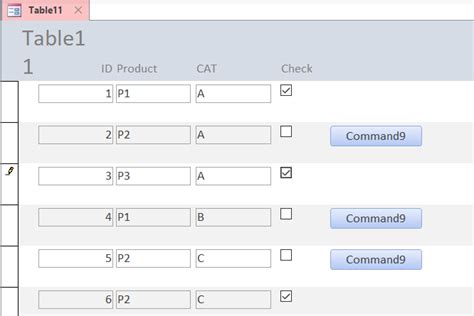 Button Visibleinvisible In A Continuous Form Access World Forums