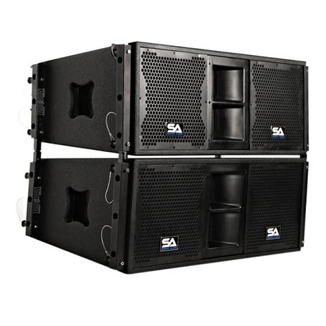 Sala 210 Pair Of Passive 2x10 Line Array Speakers With Dual Compression Drivers Speaker