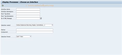 SWF XI SWI6 SAP Tcode Processes For A Message