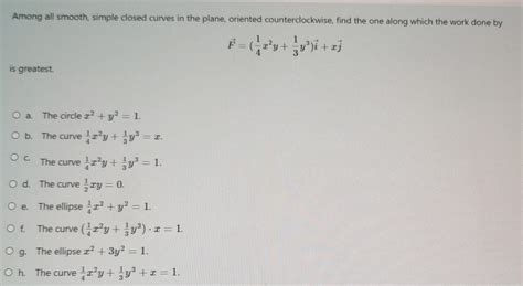 Solved Among All Smooth Simple Closed Curves In The Plane Chegg