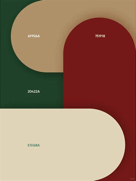 圣诞氛围感拉满的高级色彩搭配 配色灵感