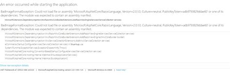 getting badimageformatexception could not load file or