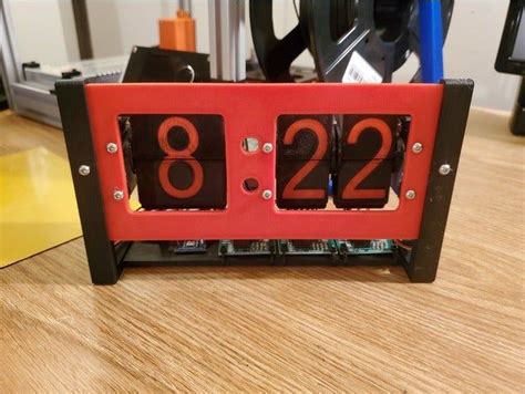 flip clock v2 arduino powered split flap clock