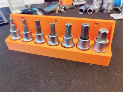 Socket Holder For Wall Or Pegboard By Oystein Download Free STL Model Printables Com