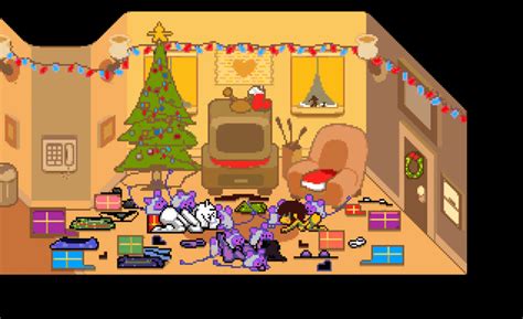[kris Susie Alphys Toriel Noelle] Some Deltarune Christmas Animations