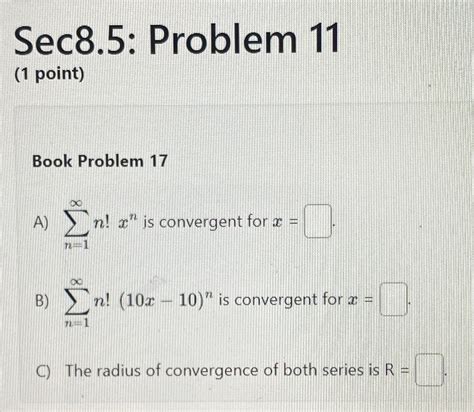 solved sec8 5 problem 11 1 ﻿point book problem