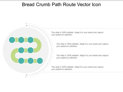 Bread Crumb Path Route Vector Icon Ppt Powerpoint Presentation Ideas File F