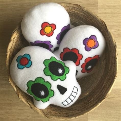 Day Of The Dead Plush Skeleton Etsy