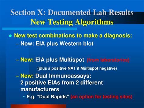 Ppt New Hiv Test Algorithms And Revised Adult Hiv Case Report Form Dch 1355 Powerpoint