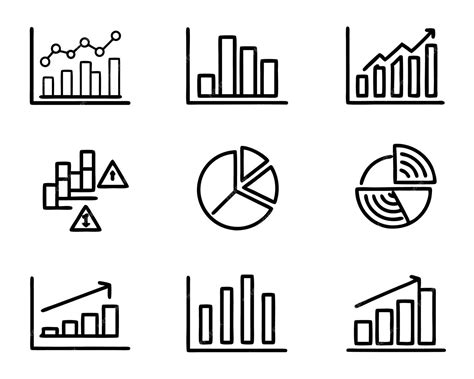 Premium Vector Set Of Statistics Icon Illustration Business Chart Graph Statistics Data