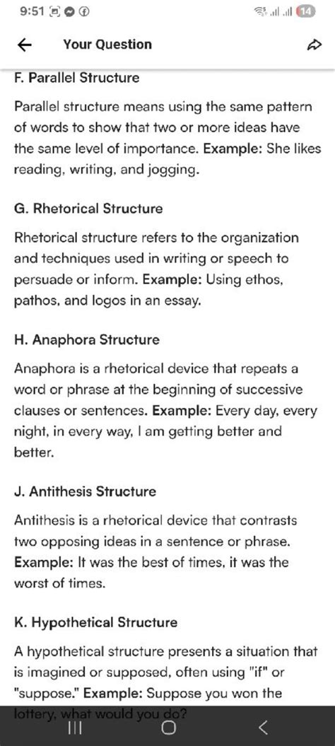F Parallel Structure Parallel Structure Means Using The Same Pattern Of