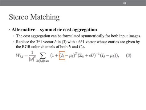 Ppt Fast Cost Volume Filtering For Visual Correspondence And Beyond
