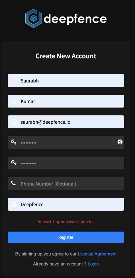 Password Field Hint Does Not Work · Issue 63 · Deepfencethreatmapper
