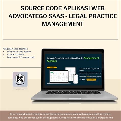 Jual Source Code Aplikasi Web Advocatego Saas Legal Practice Management Shopee Indonesia