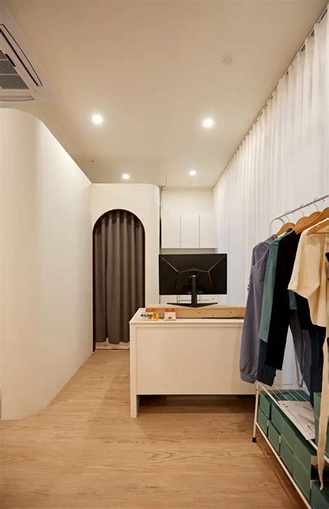 화이트우드톤 아늑한 18평 작은 요가 센터 인테리어 평택 고덕동