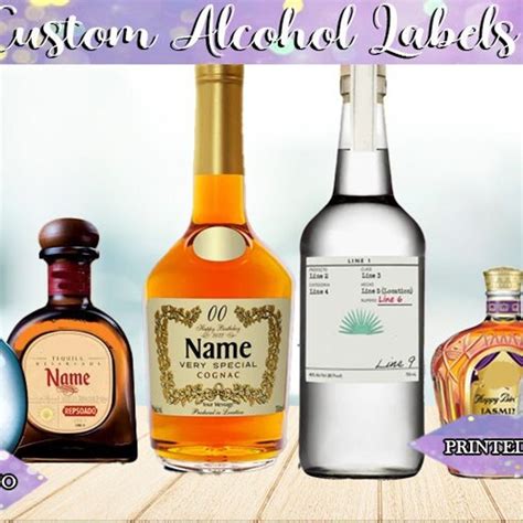 Alcohol Label Etsy