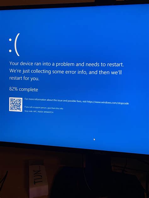 Blue Screen Crash APC INDEX MISMATCH R Windows TechSupport