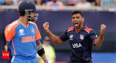 Saurabh Netravalkar Engineers Virat Kohlis First Ever Golden Duck In T20 World Cups Cricket