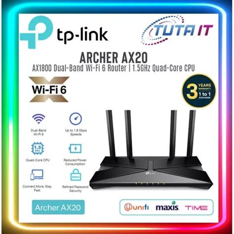 Tp Link Archer Ax Ax Dual Band Wi Fi Router Shopee Singapore