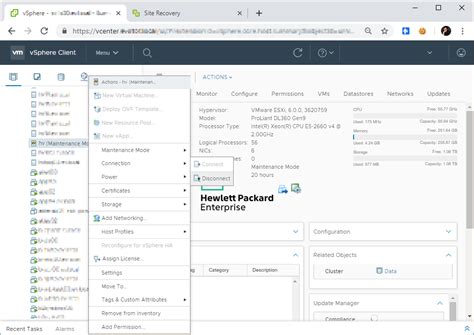 Vcenter 6 7 — Disconnect Host Internet