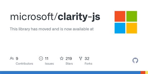 GitHub Microsoft Clarity Js This Library Has Moved And Is Now Available At