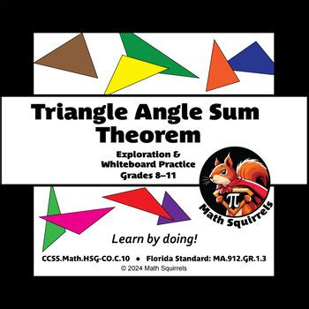 Triangle Angle Sum Theorem Exploration Practice PowerPoint TPT