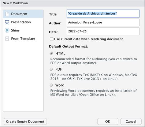 Documentos Reproducibles Con Rmarkdown